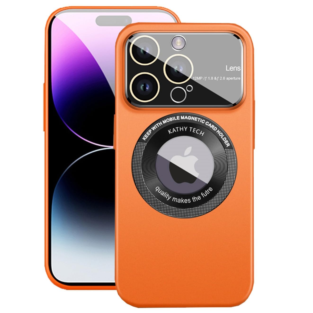 SKYLMW Magnetic for iPhone 14 Pro Case 6.1" 2022, Large Viewport Design, Hard PC Built-in Luxury ...