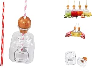 Amazon.com: OFFEREAL Patron Reusable Cups With Straw,Patron Bottles ...