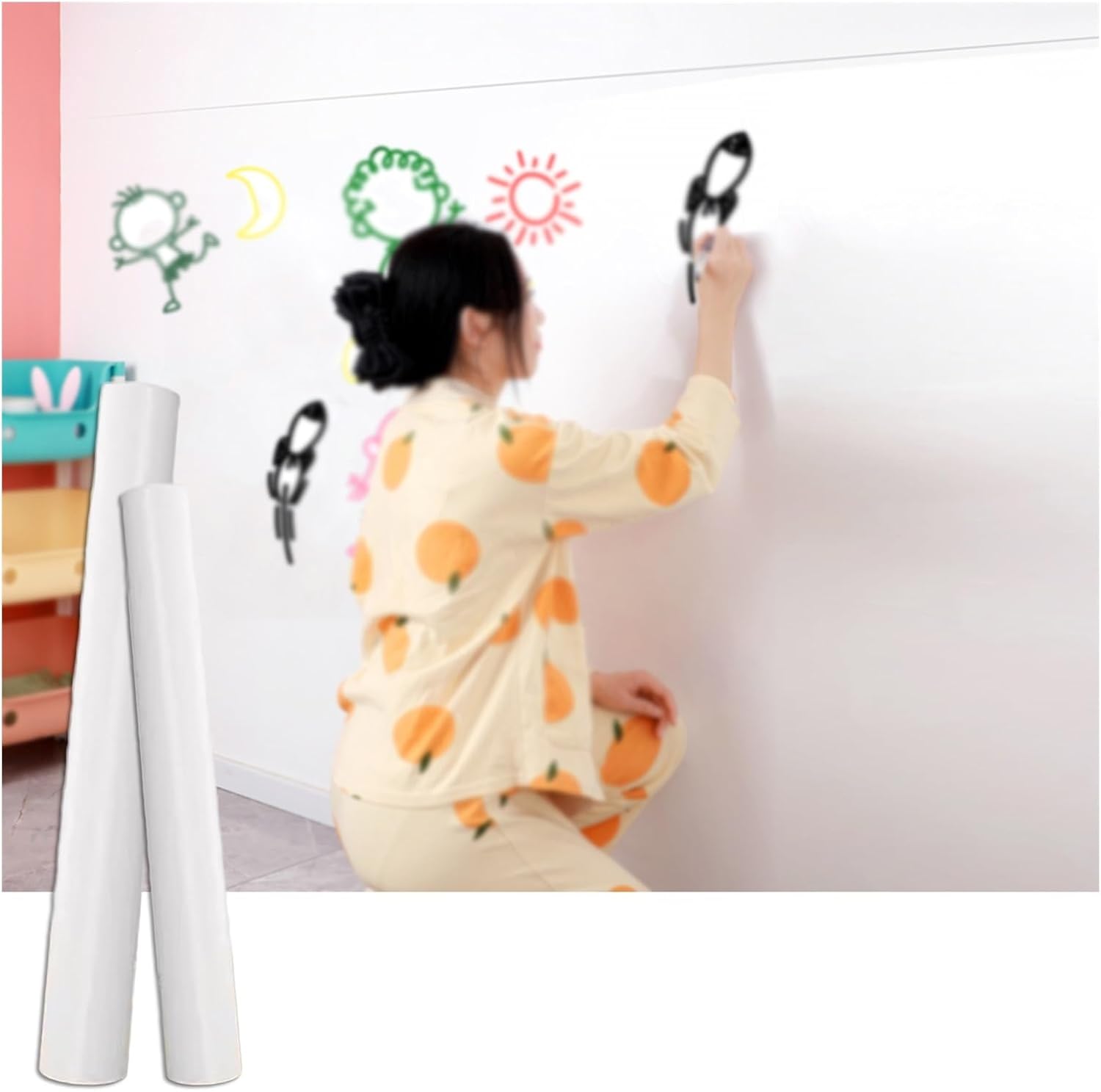 Amazon.com: PFCDZDU Magnetic Whiteboard Contact Paper/Electrostatic ...