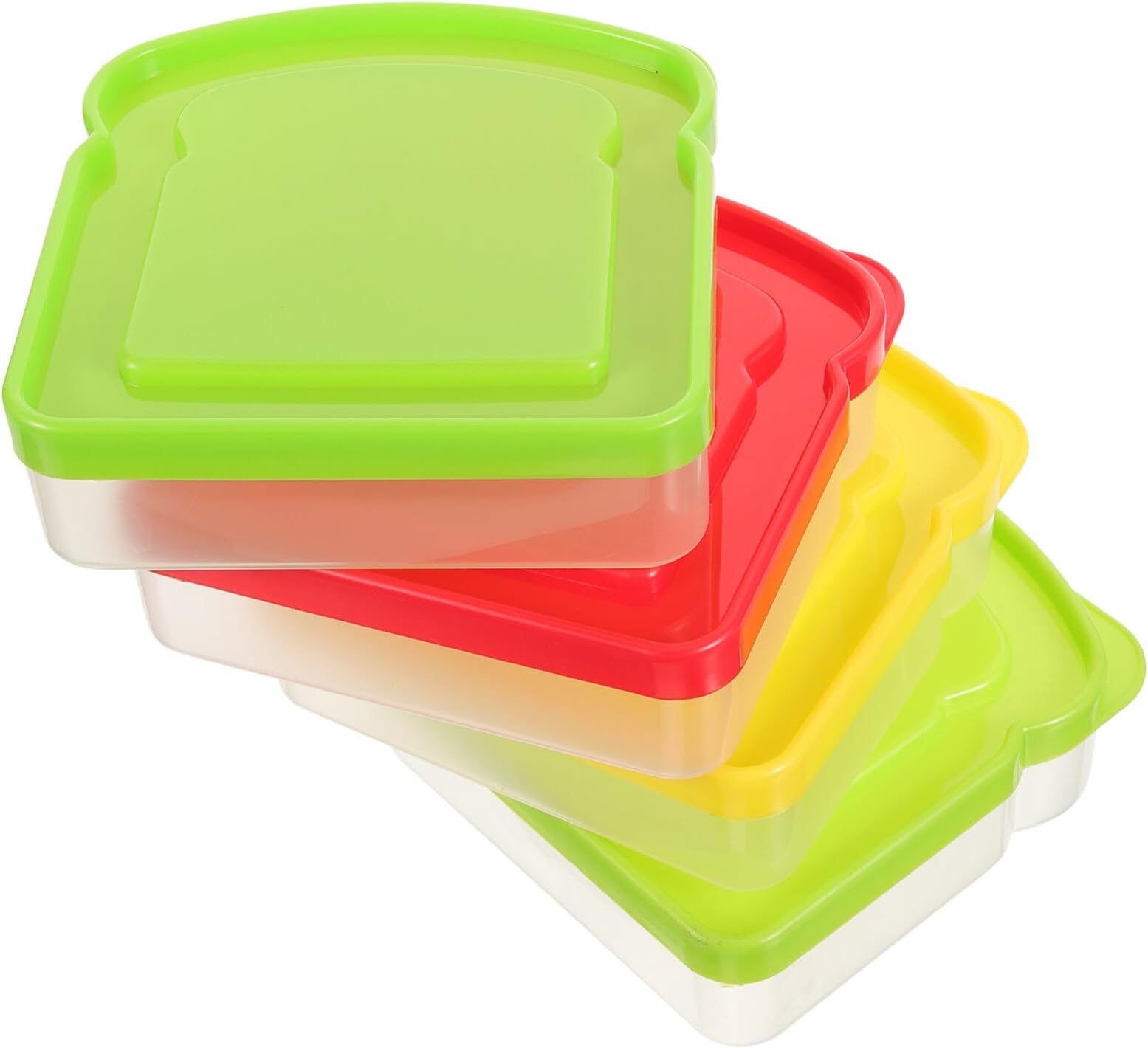 Amazon.com: GothaBach 4 Pcs Toast Shape Sandwich Box, Toast Fresh ...