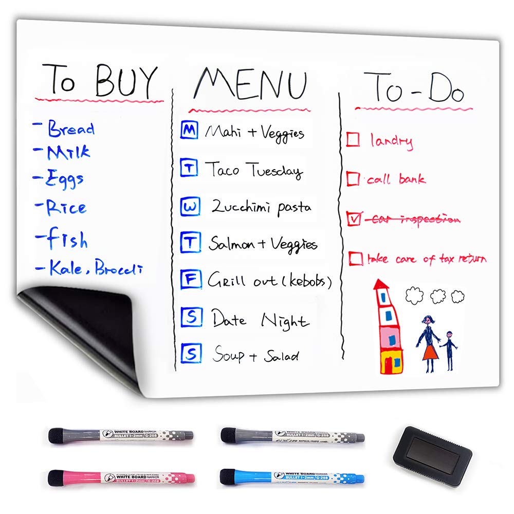 Buy CUHIOY Whiteboard Magnetic Fridge White Board A3 For Home Kitchen Menu Meal Shopping List buy-cuhioy-whiteboard-magnetic-fridge-white-board-a3-for-home-kitchen-menu-meal-shopping-list