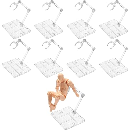 LotCow 8 Pcs Action Figure Stand, Acrylic Assembly Action Figure ...