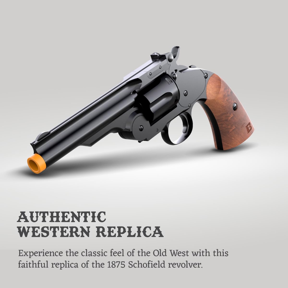 Snapklik.com : Barra Schofield No 3 CO2 Airsoft Revolver Authentic 1875 ...