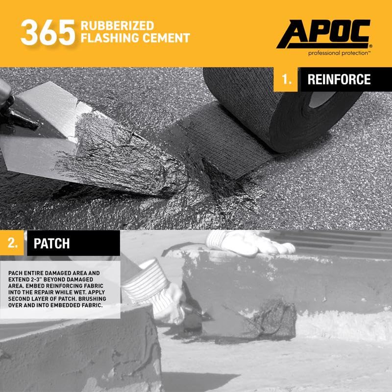Rubberized Flashing Cement LEAK STOPPER 3.6 Quart Fibered Waterproof