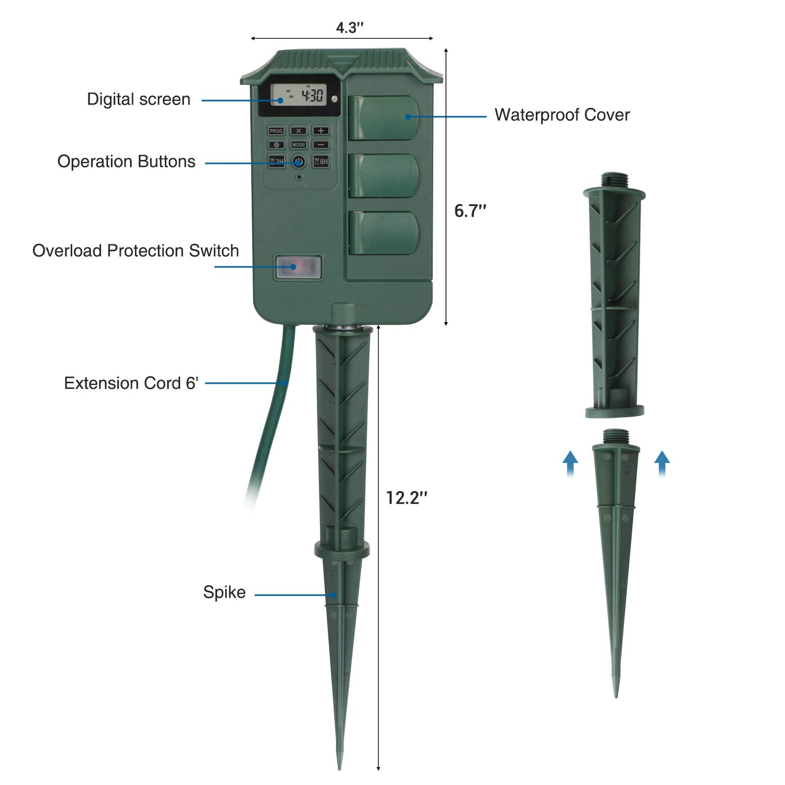 Westinghouse Programmable Outdoor Timer Stake WESTINGHOUSE OUTDOOR