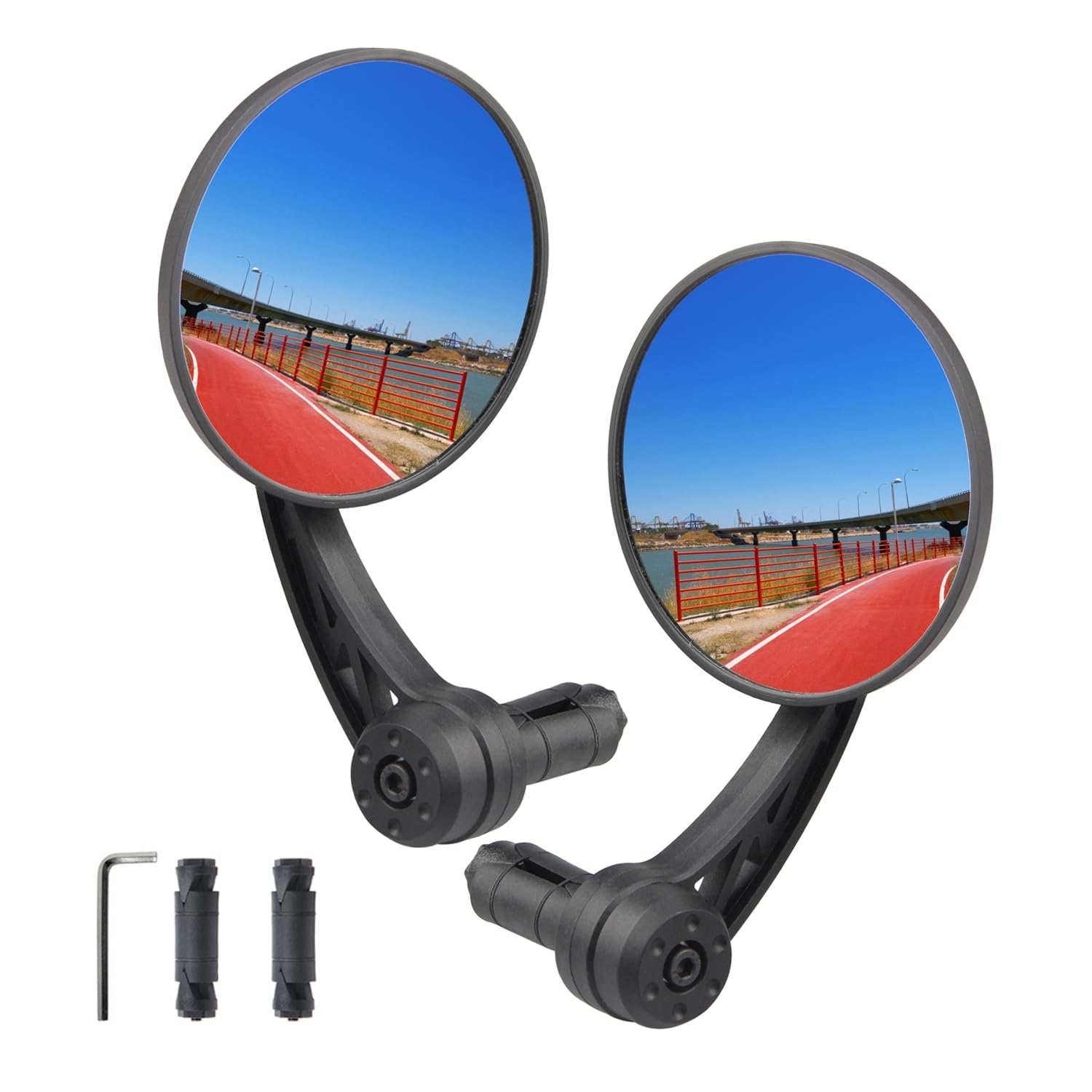 Broadway Mirror Bike Rear View Mirror - Adjustable Handlebar Mirror For ...