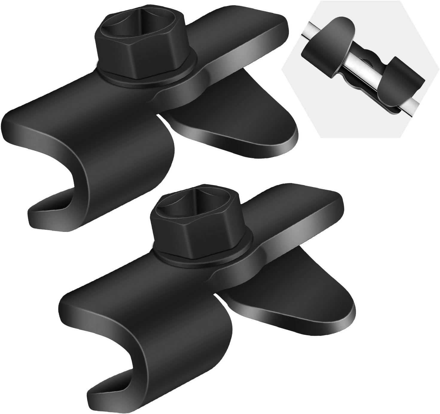 2 Pcs 49403 Universal Automotive Wrench Extender Adaptor with 1/2 Inch ...