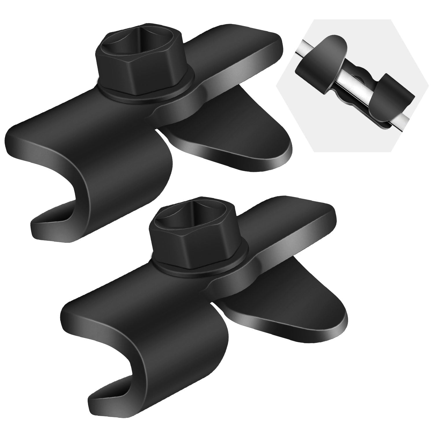 2 Pcs 49403 Universal Automotive Wrench Extender Adaptor with 1/2 Inch ...