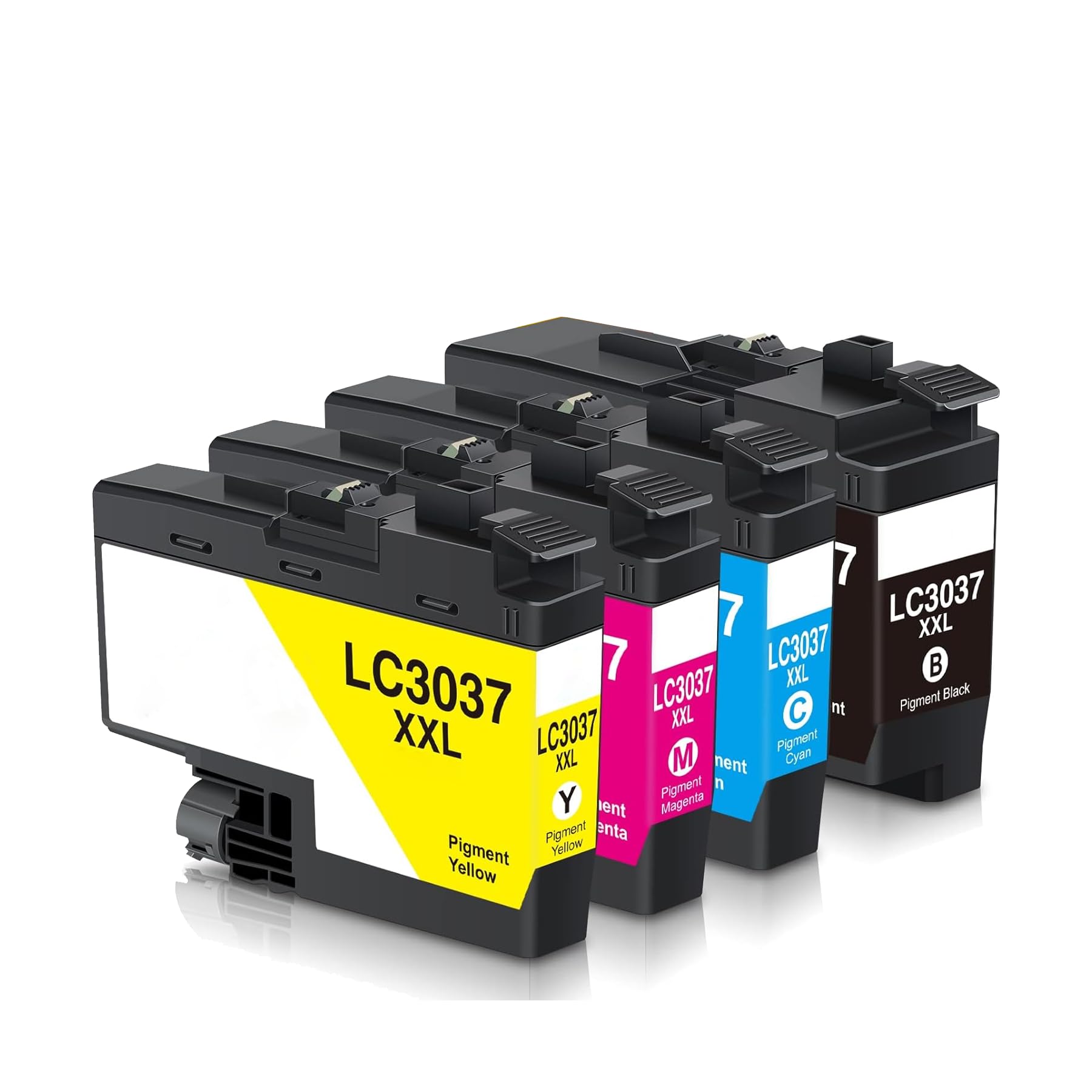 Amazon.com: LC3037 Super High Yield Ink Cartridges (4Pack, 1Black/1Cyan ...