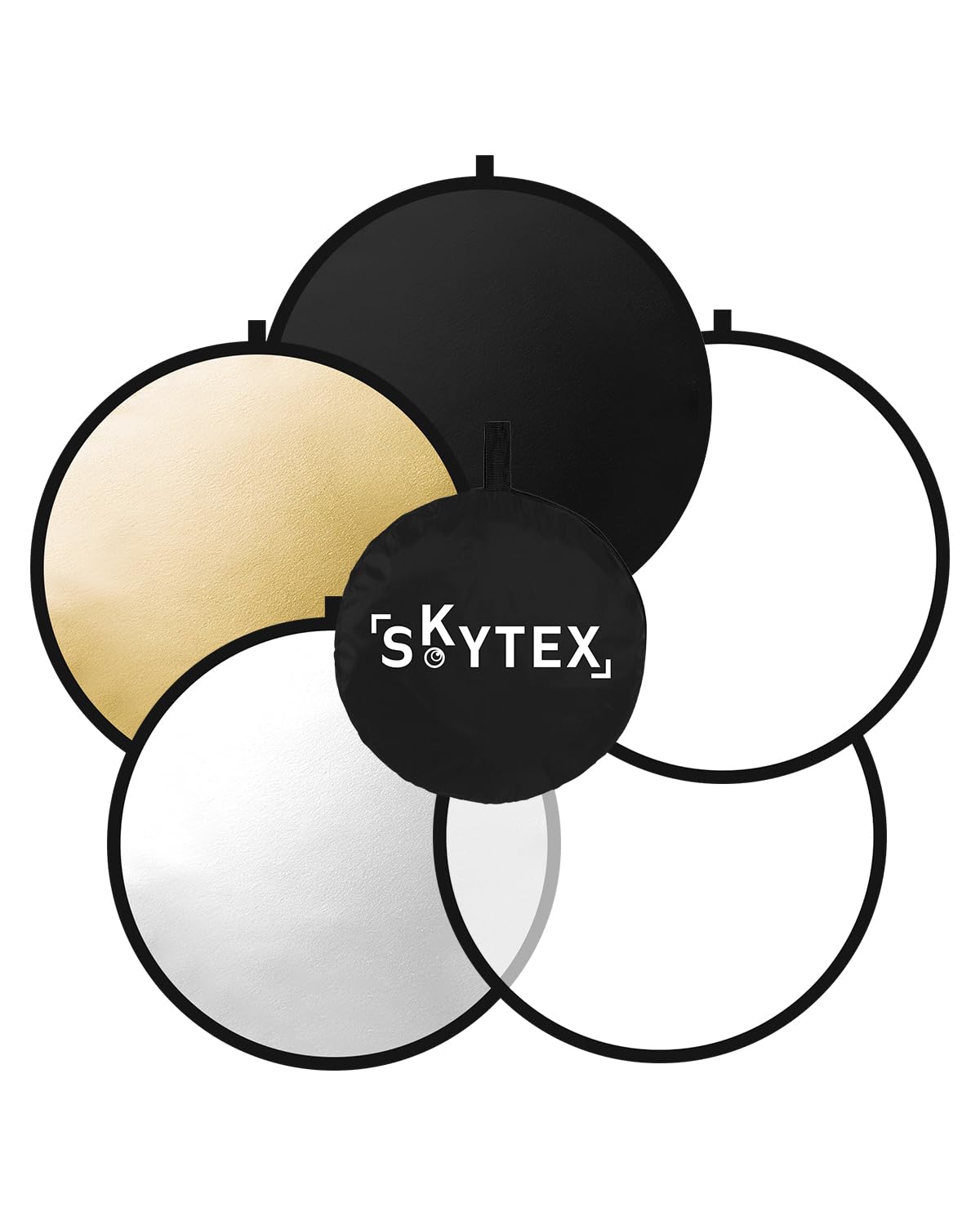 Snapklik.com : Skytex 32Inch/80CM 5in1 Portable Light Reflector