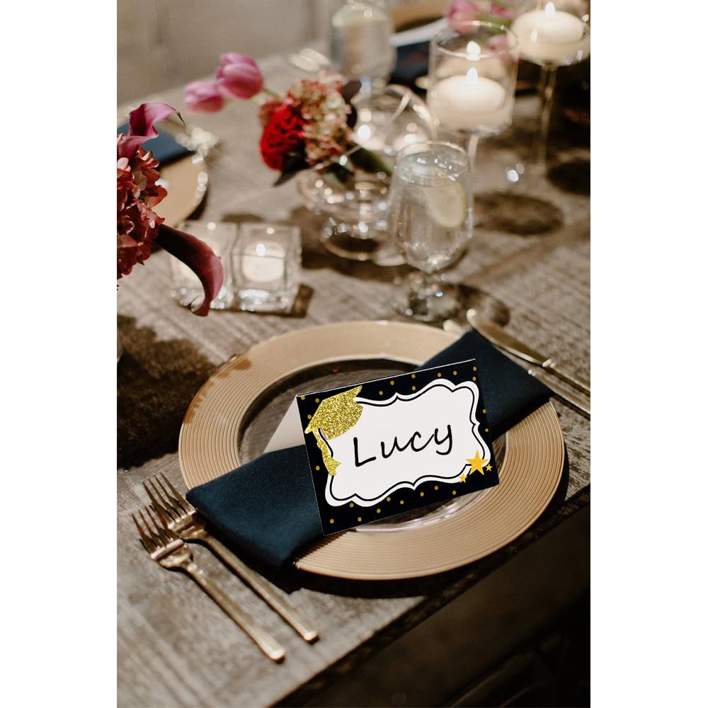Snapklik.com : 24pcs Graduate Place Cards - Graduation Food Labels For ...