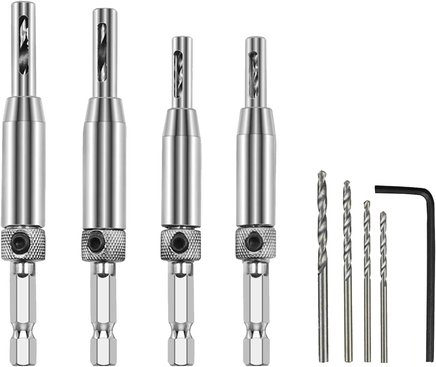 Trend 3-Piece Quick Release Drill Bit Guide Set, 1/4 Inch Hex Shank ...