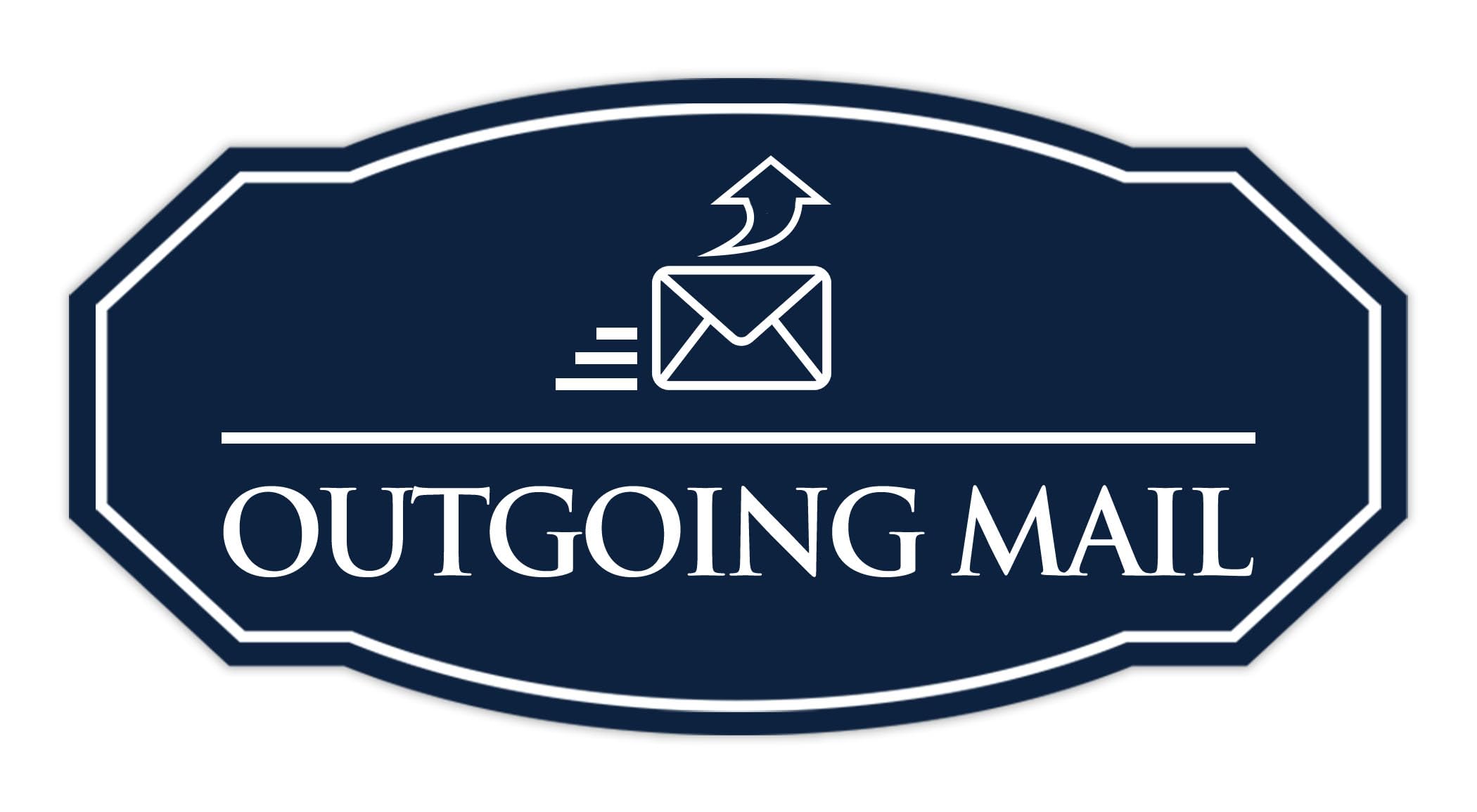 Amazon.com : Signs ByLITA Victorian Outgoing Mail Durable ABS Plastic ...