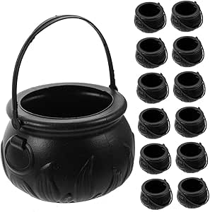 Amazon.com | Cabilock 24Pcs Halloween Candy Buckets Portable Witch ...