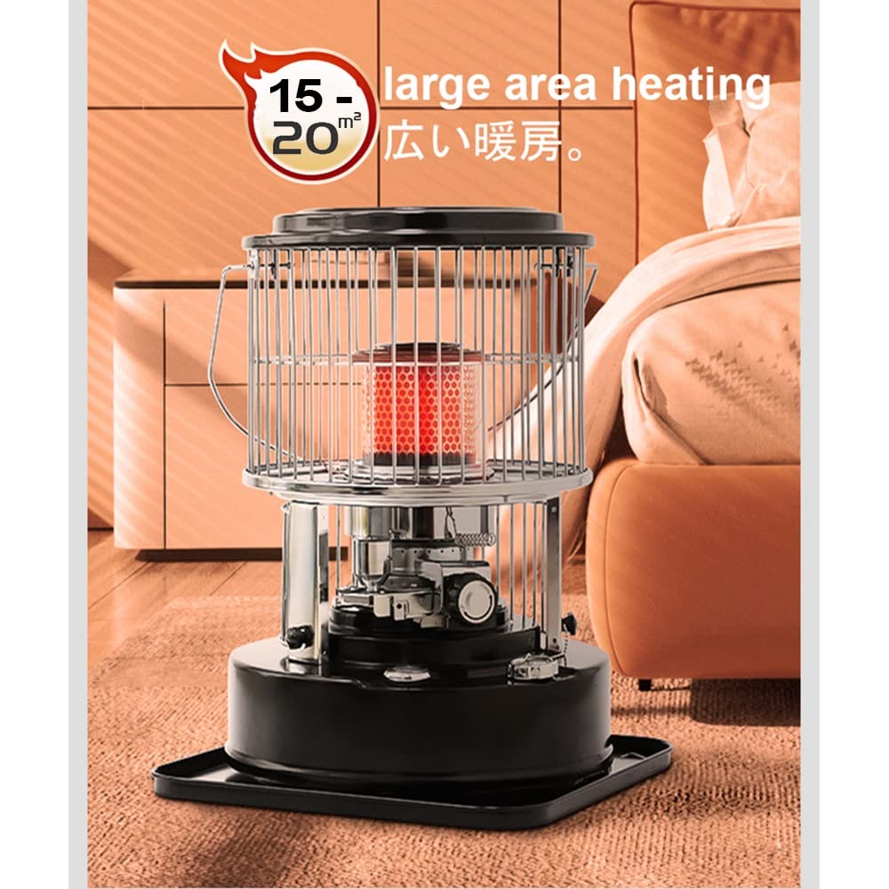 JOJAN 5.3L Kerosene Heater Indoor/Outdoor Portable Kerosene Stove, Camping Oil Heaters, Non ...