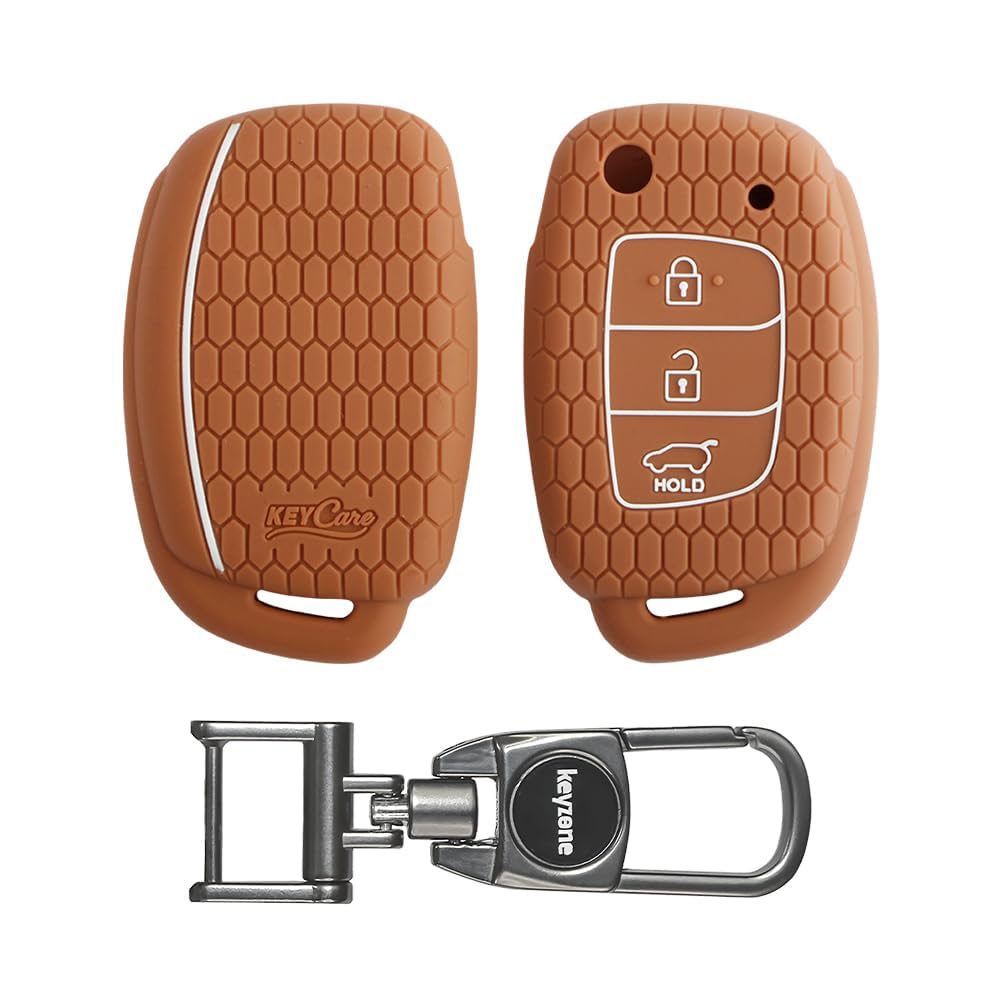 Keyzone Silicone Key Cover for Hyundai Creta, Venue, Tucson, Alcazar ...