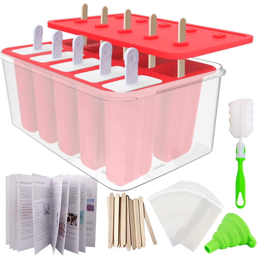 Miaowoof Homemade Popsicle Molds, Silicone Ice Popsicle Maker BPA Free ...