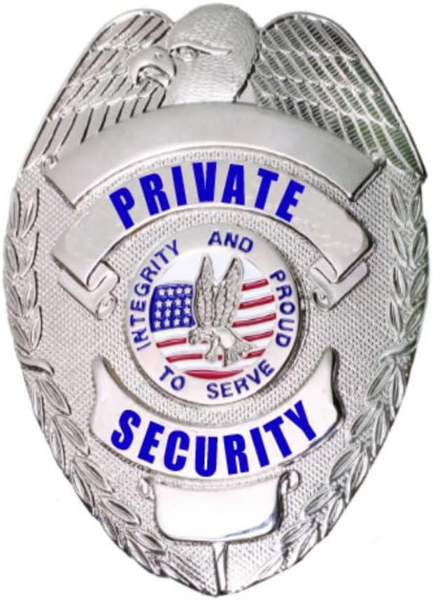 Amazon.com : Ryno Gear's Private Security Officer Universal Oval Badge ...