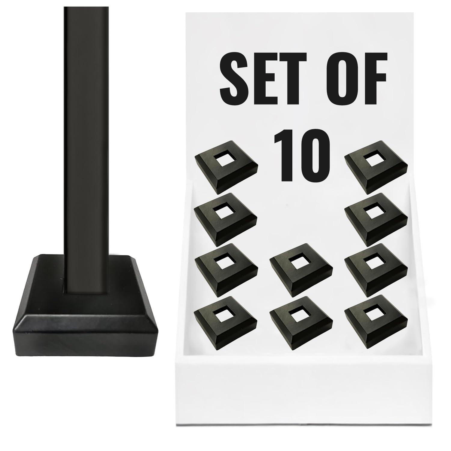 Decorex Hardware Aluminum Flat Base Modern Shoe - DIY-Friendly Metal ...