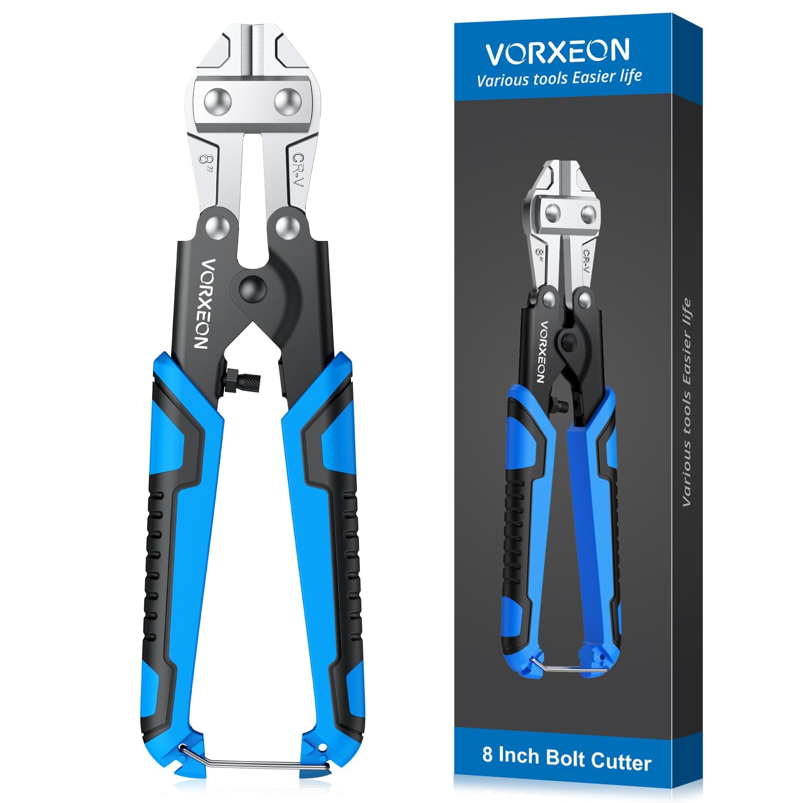 VORXEON 8 Inch Bolt Cutter Chrome Vanadium Small Wire Cutters Heavy ...
