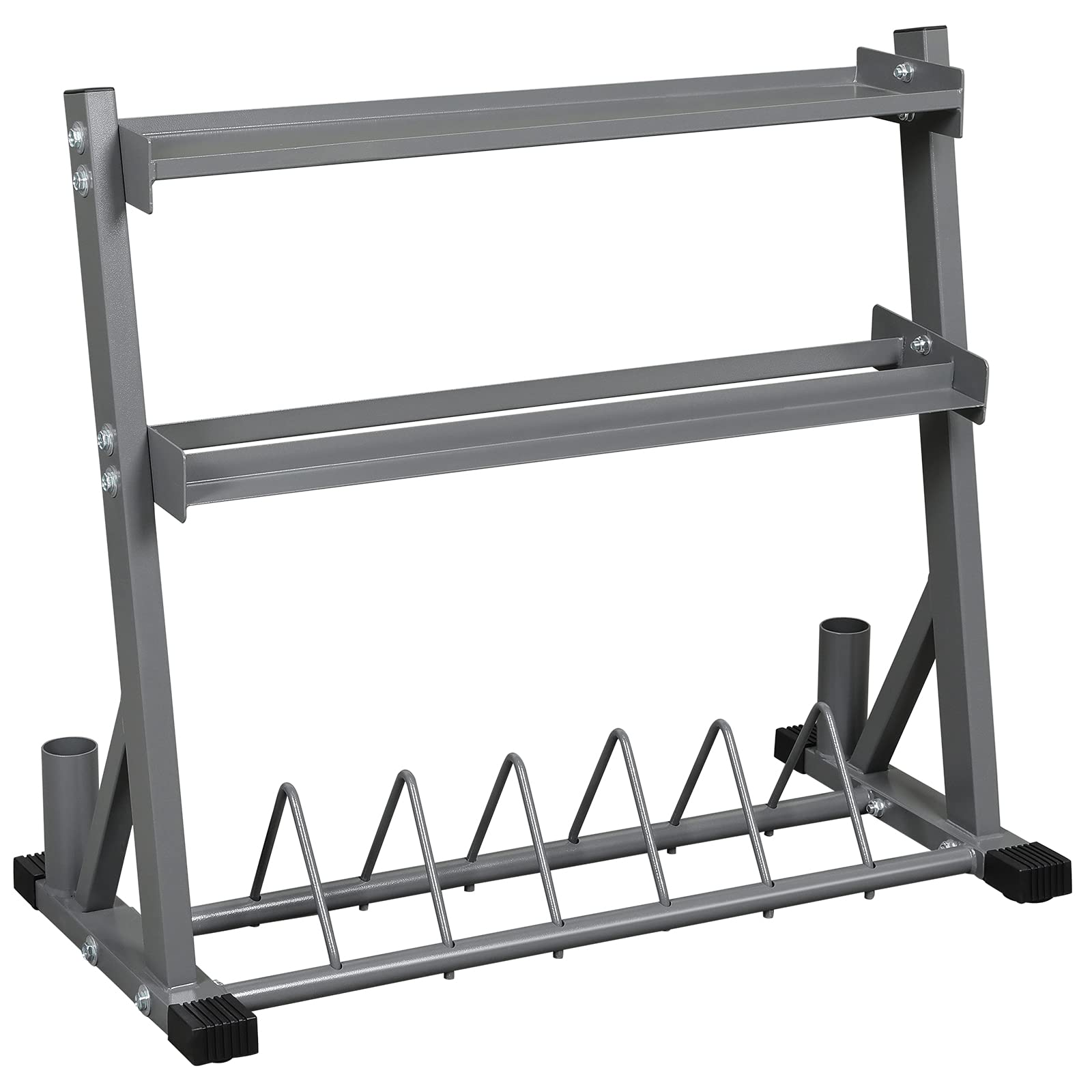 Buy KICODE 3 Tier Dumbbell Rack, Weight Rack for Dumbbells, Dumbbell ...