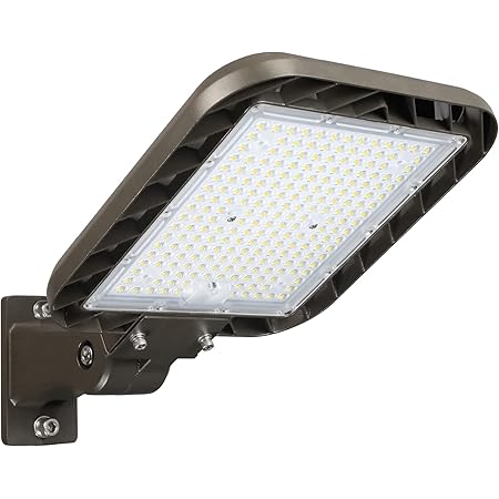 Glitgate 150W Parking Lot Light, 22500LM 5000K Adjustable Arm Mount LED ...
