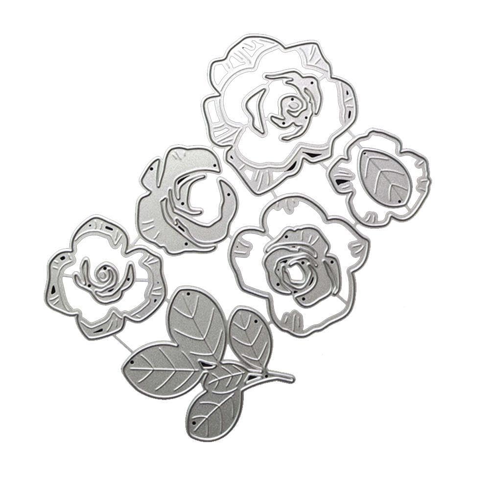 Plantilla De Flores En Capas Plantillas De Capas DIY De Flores