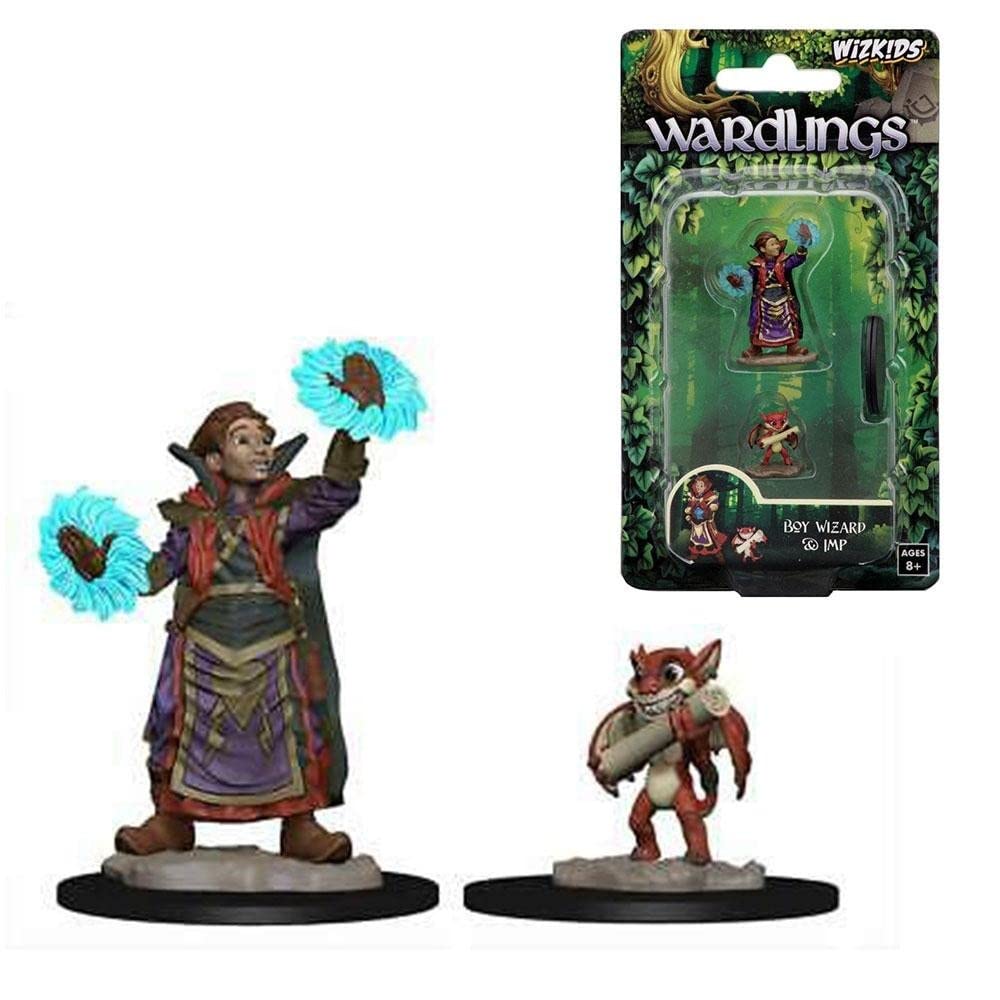 WizKids Wardlings Boy Wizard and Imp painted fantasy miniatures set ...