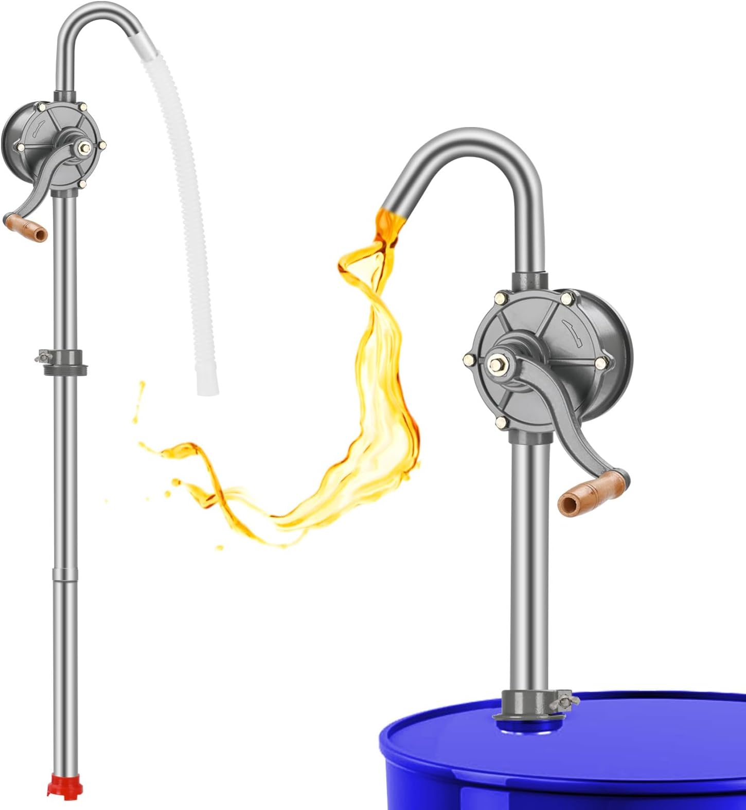 Amazon.com: 5-55 Gallon Hand Operated Aluminum Drum Pump for Barrels ...