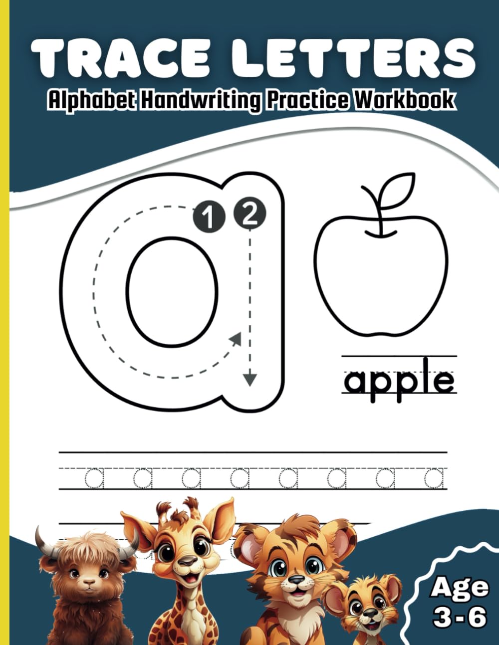 Amazon.com: Trace Letters Alphabet Handwriting Practice Workbook ...