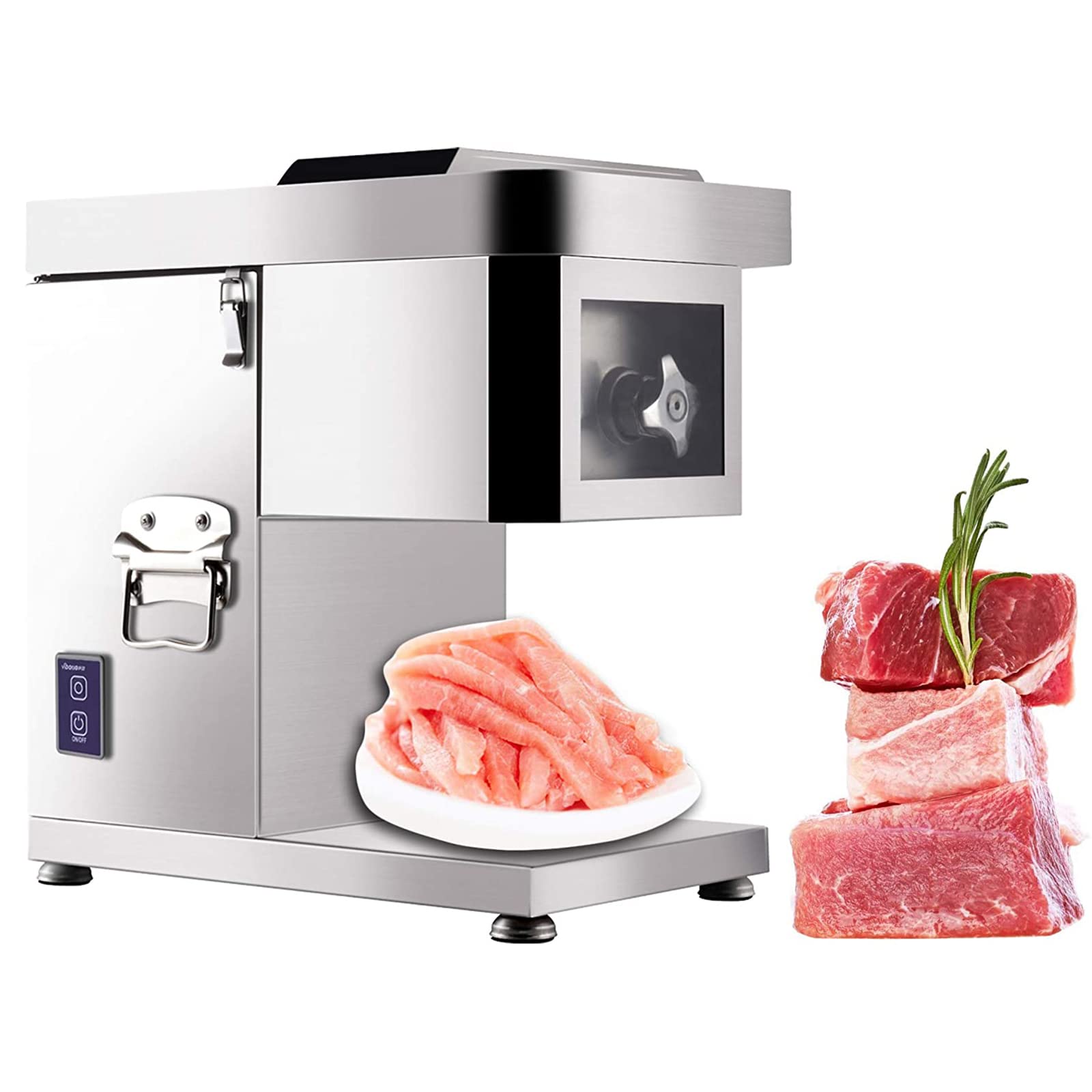 Commercial Professional 1500W Meat Cutting Machine, 550lb/h Meat Slicer ...