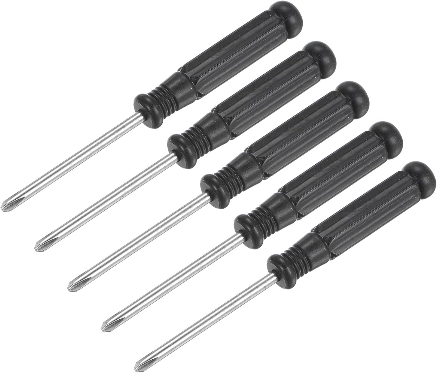 sourcing map Mini Phillips Screwdriver, 3.0mm Cross Head with Black ...