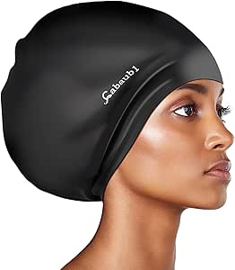 EOGRFW Cabaubl Extra Large Swim Cap for Braids and Dreadlocks ...
