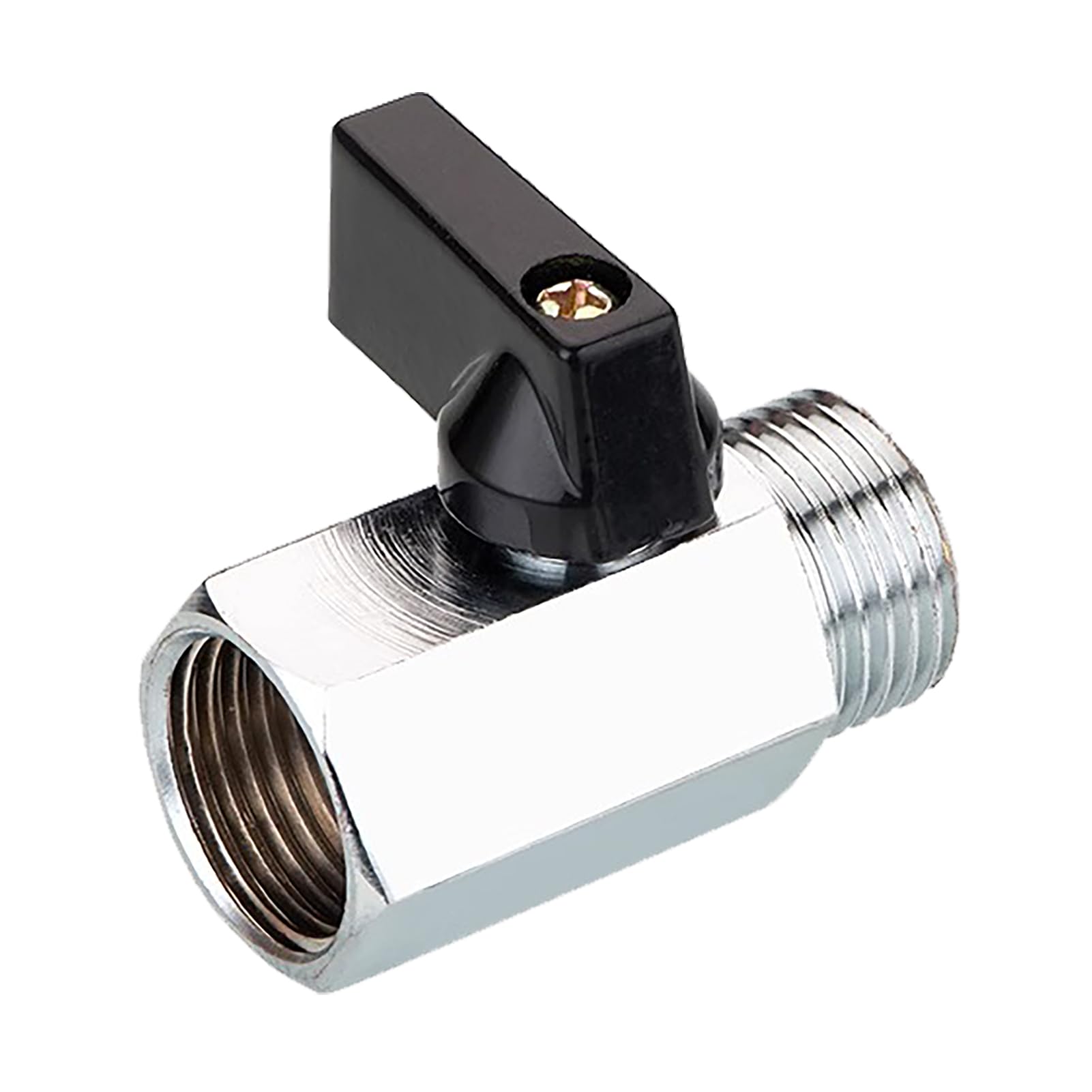 Amazon.com: Jawfait Brass Shut Off Valve, Chrome Plated Surface Female ...