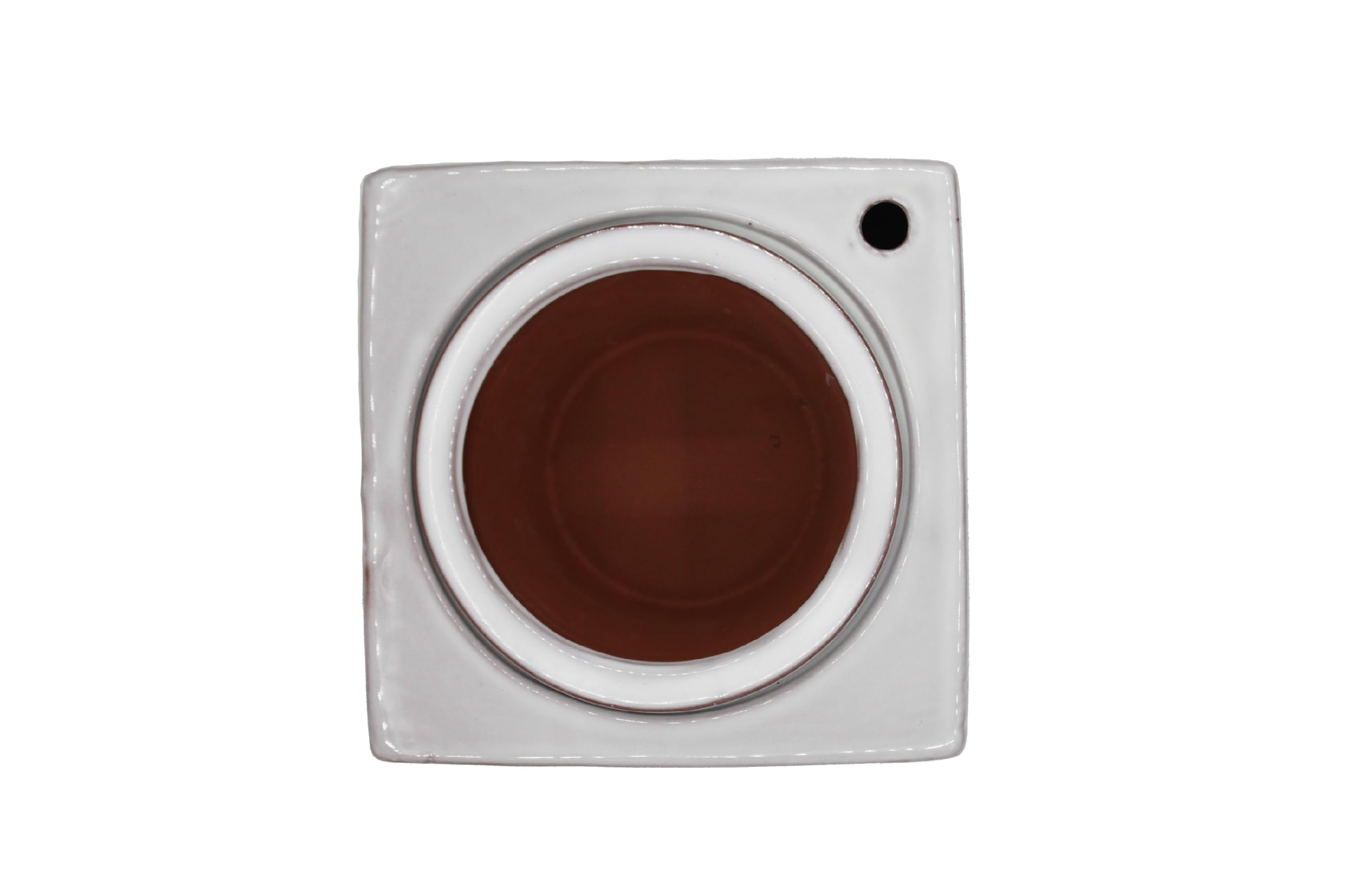 Snapklik.com : Ceramic African Violet Self Watering Pot 6 Inch Square ...