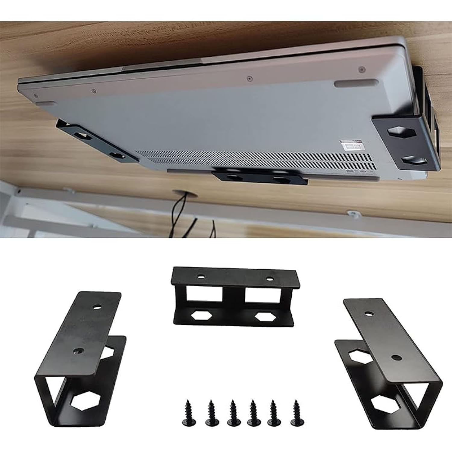 Karessories Laptop Black Bracket Under The Computer, With Screws ...