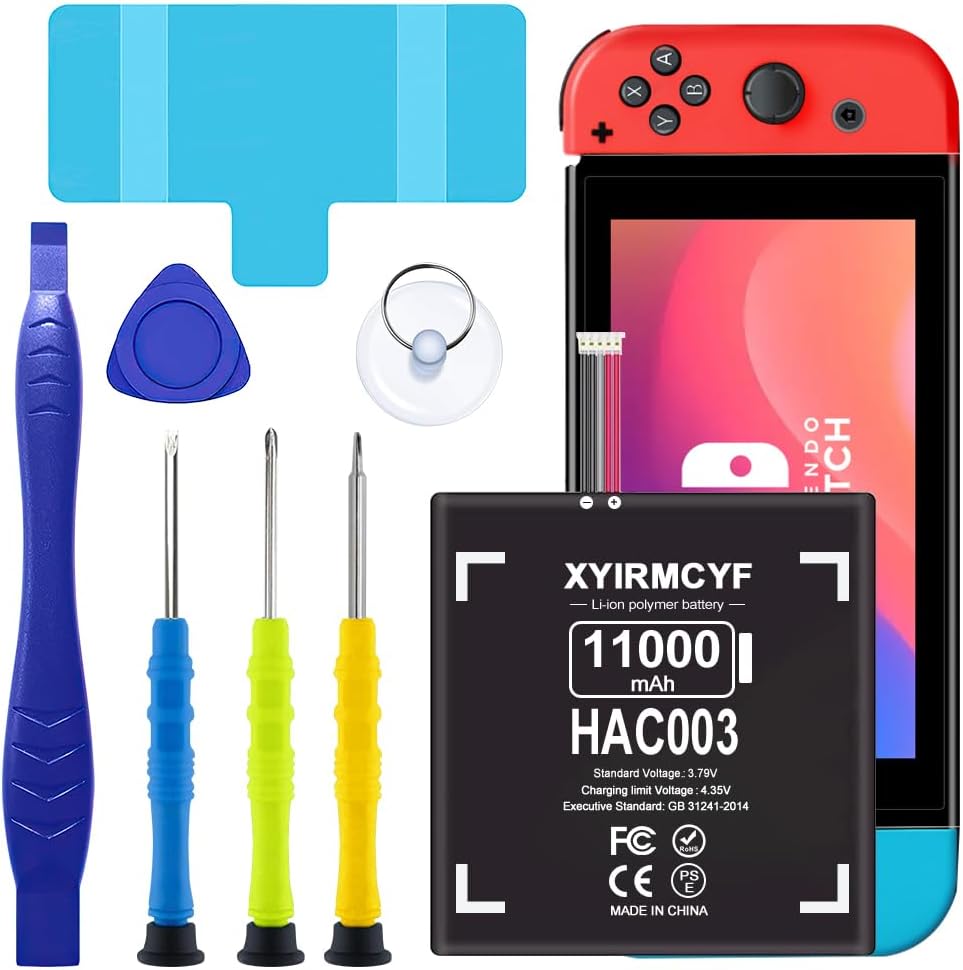 Amazon.com: XYIRMCYF HAC-003 Battery (2024 New Upgrade), 11000mAh High ...