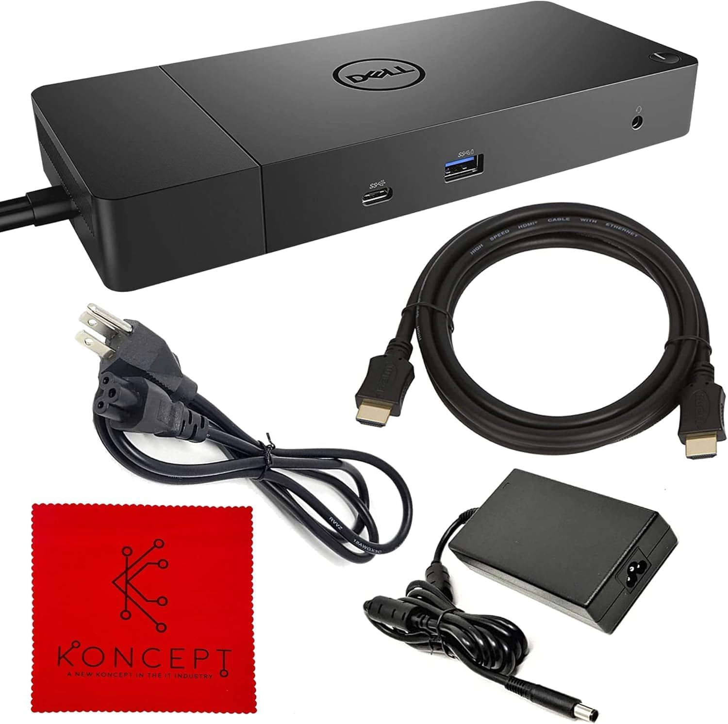Amazon.com: Dell WD15 Monitor Dock 4K with 180W Adapter, USB-C, (450 ...
