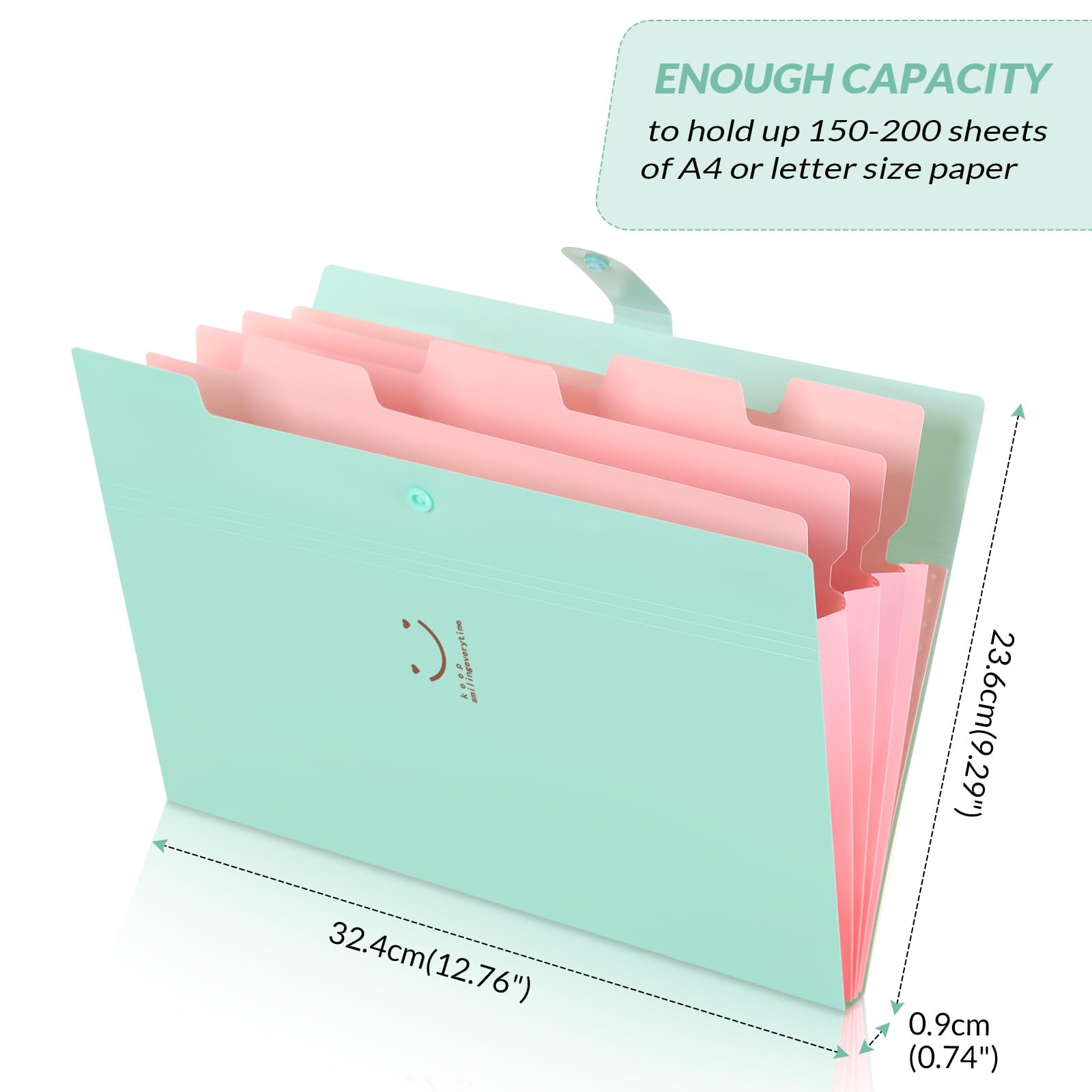 Snapklik.com : SKYDUE Expanding File Folder,Expandable Folder,Letter A4 ...