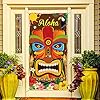 Amazon.com: Aloha Door Cover Tiki Wall Hanging Decor for Summer Aloha ...