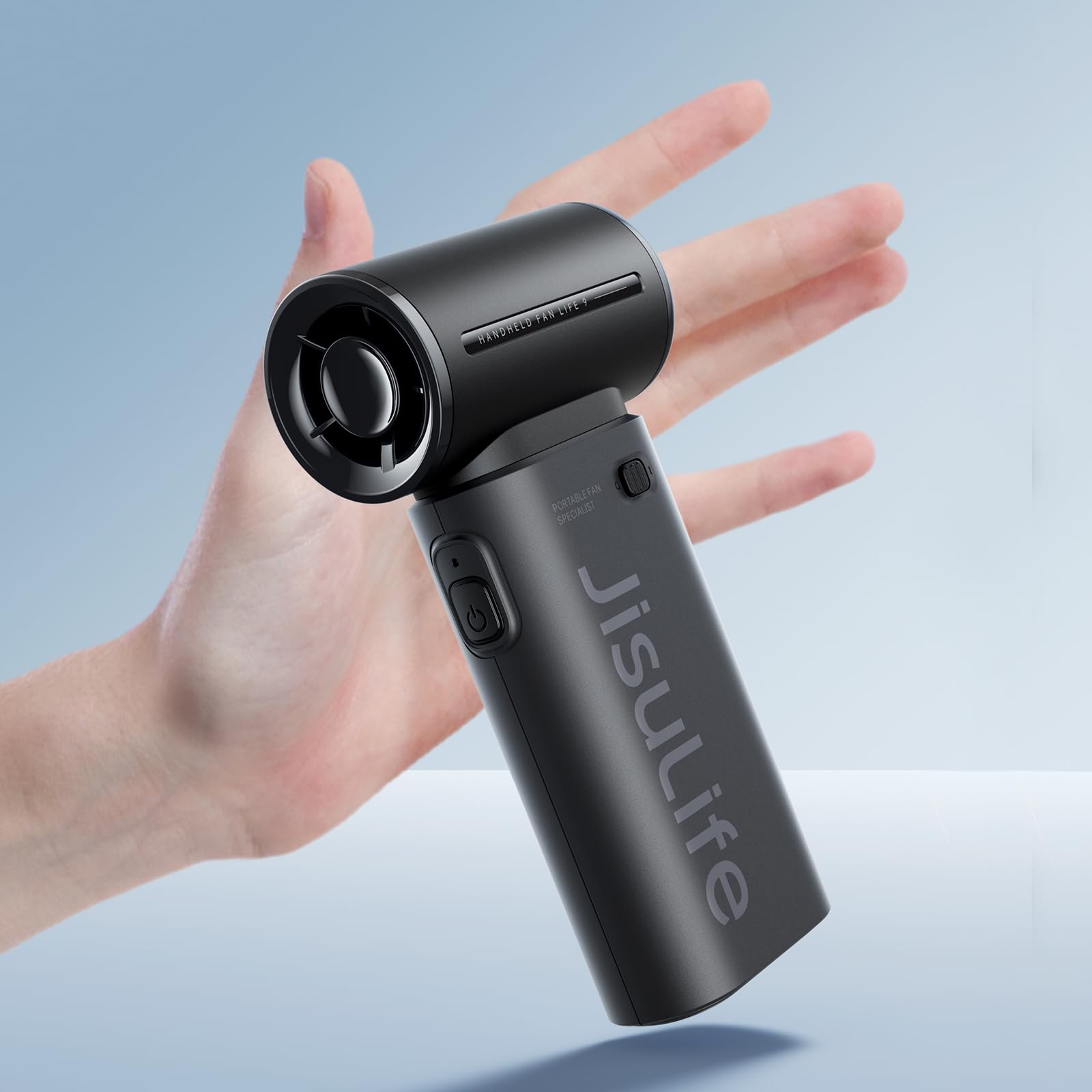 JISULIFE Turbo Hand Fan - 2024 Ultra Power Pocket Fan, Unique Sleek ...
