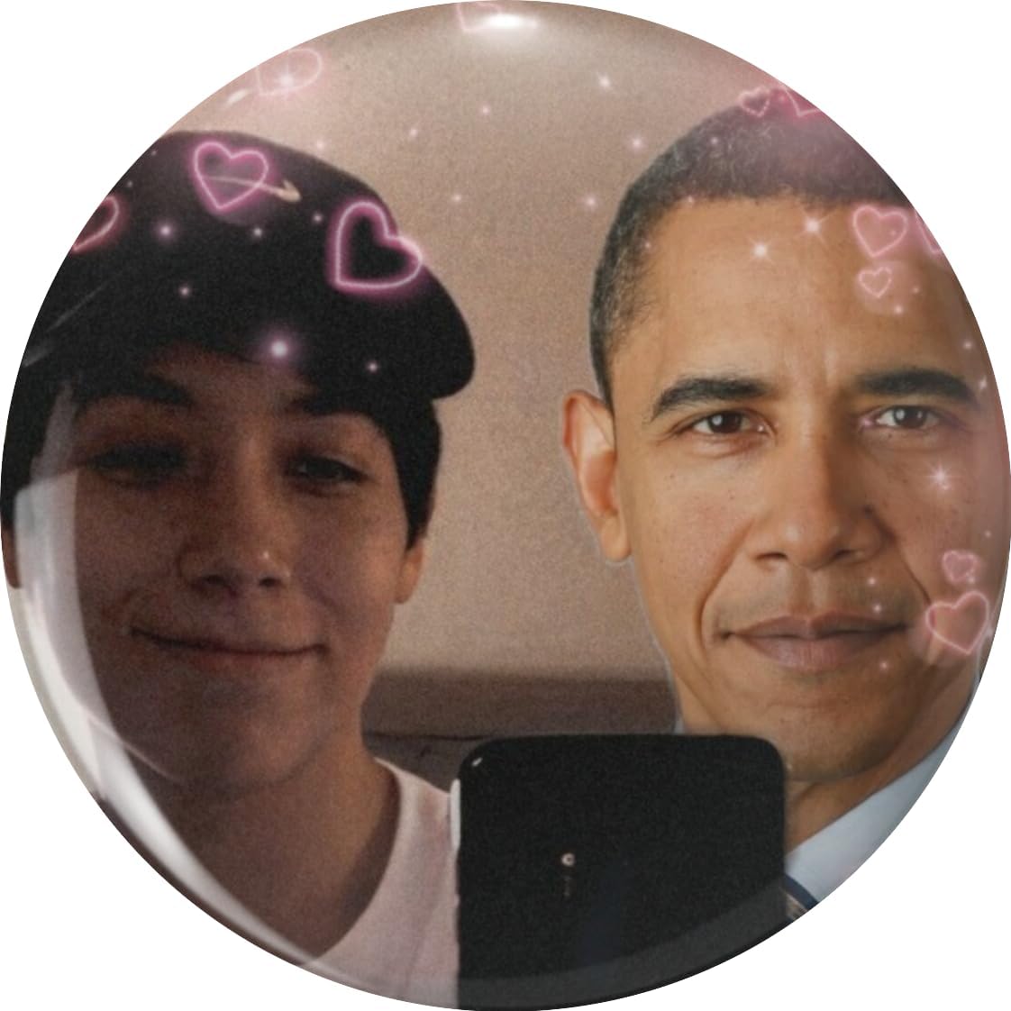 Quackity and Obama Lapel Pin Cute Brooch Pins Badges