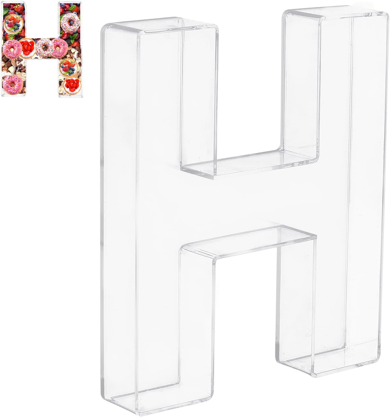 Amazon.com: PATIKIL 10" Acrylic Letter Box H, Reusable Display Fillable ...