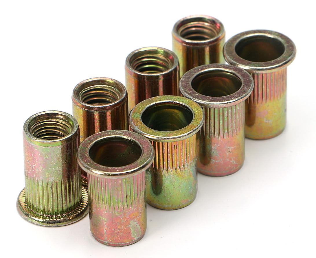 Snapklik.com : 70-Piece 5/16-18 Carbon Steel Rivet Nuts Zinc-Plated ...