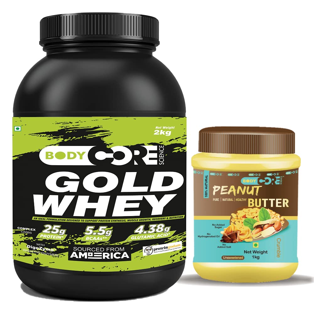 Buy Body Core Science Gold Whey Green-2Kg(Chocolate) With Peanut ...