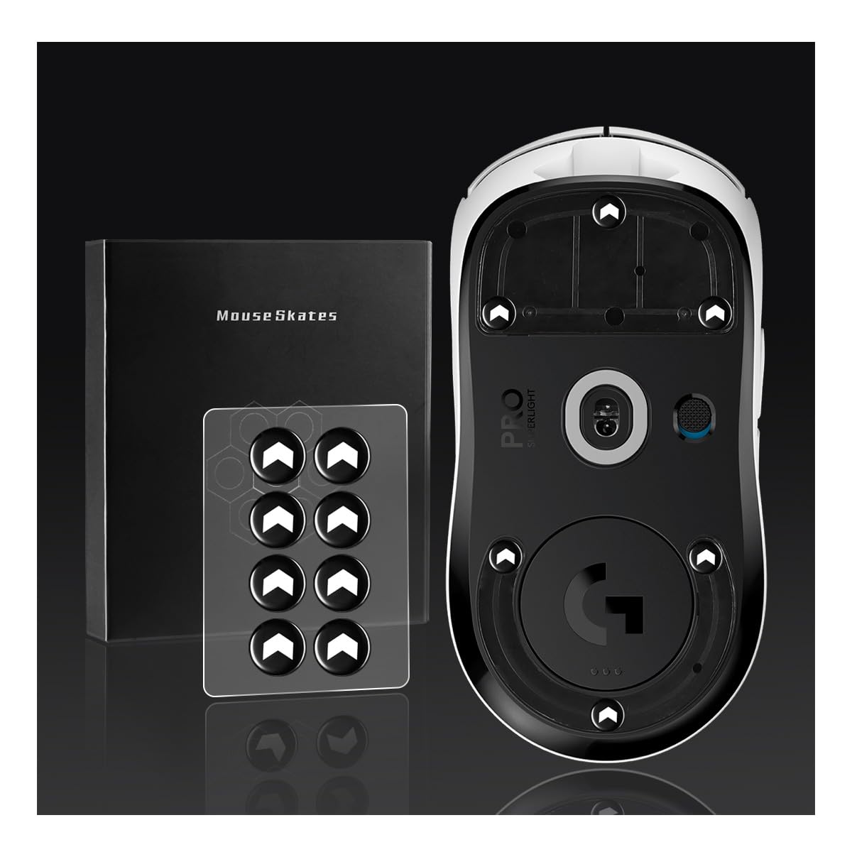 Amazon.com: yiodelu Universal Glass Mouse Skates Smooth Durable Thin ...