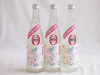 Amazon.co.jp: Set of 3 (Long Aged Amami Brown Sugar Shochu, Seira ...