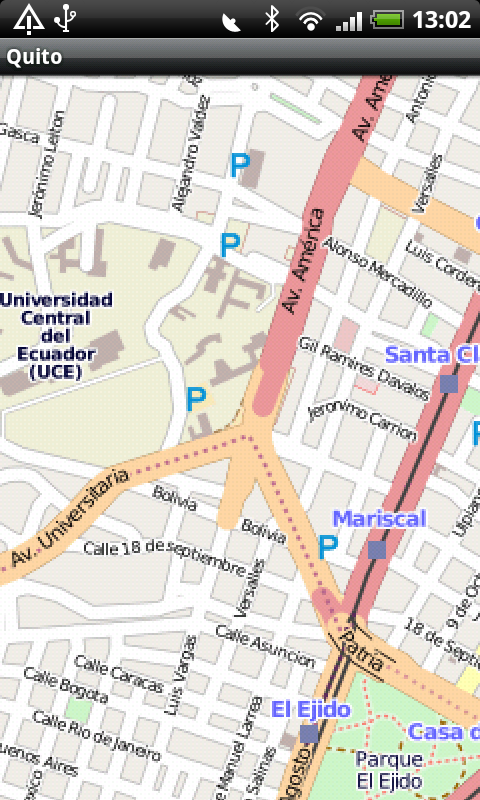 Aplicación Quito Street Map en Amazon Appstore
