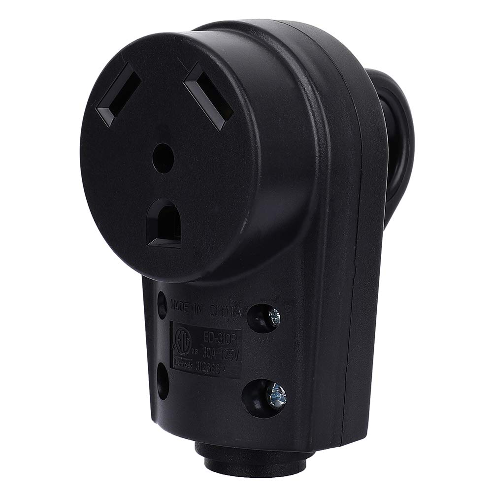 LSAILON RV 30 Amp Female Replacement Plug, Heavy Duty 30 Amp RV Plug ...
