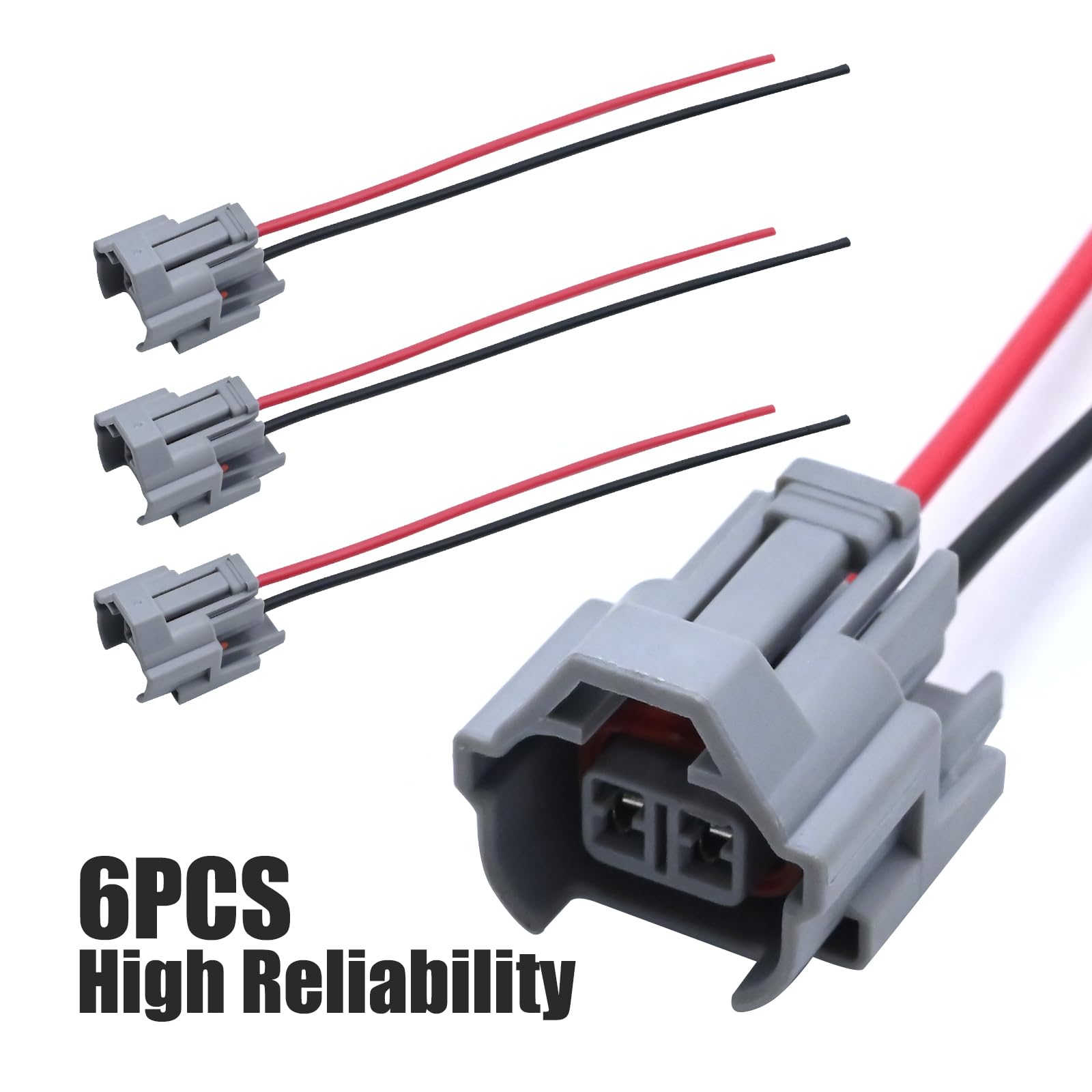 Universal Injector Plug Wires 6-Pack Denso Fuel Injector Connector ...